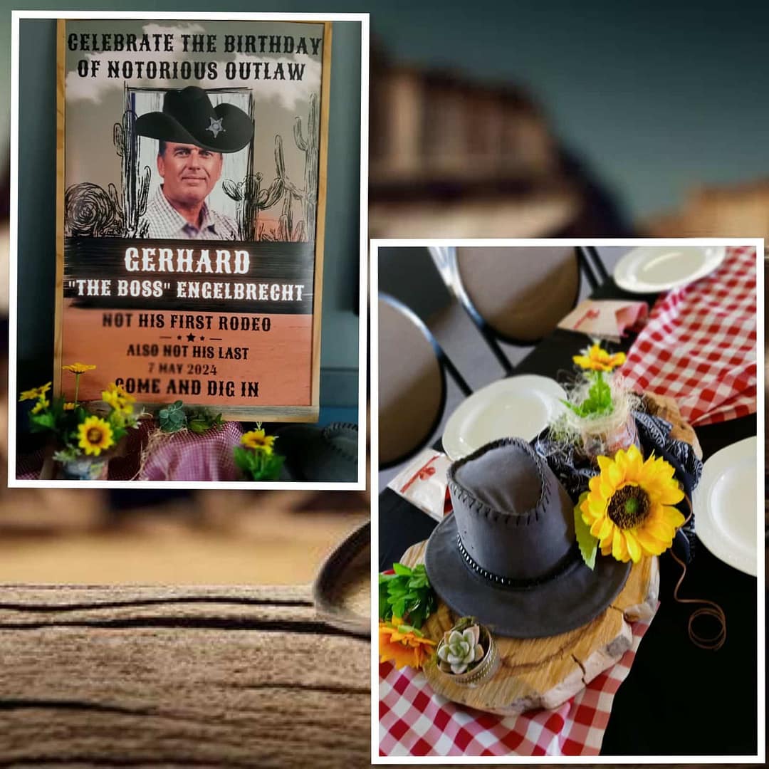 Laerskool Voorpos prinsipaal vier sy eerste verjaarsdag by die skool ...