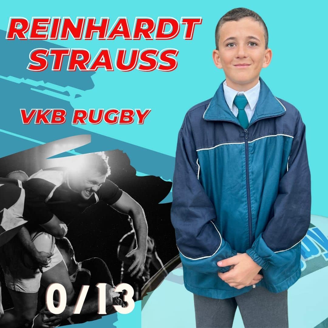Primêre Skool op die Voorpos leerder opgeneem in die VKB Rugbyspan ...