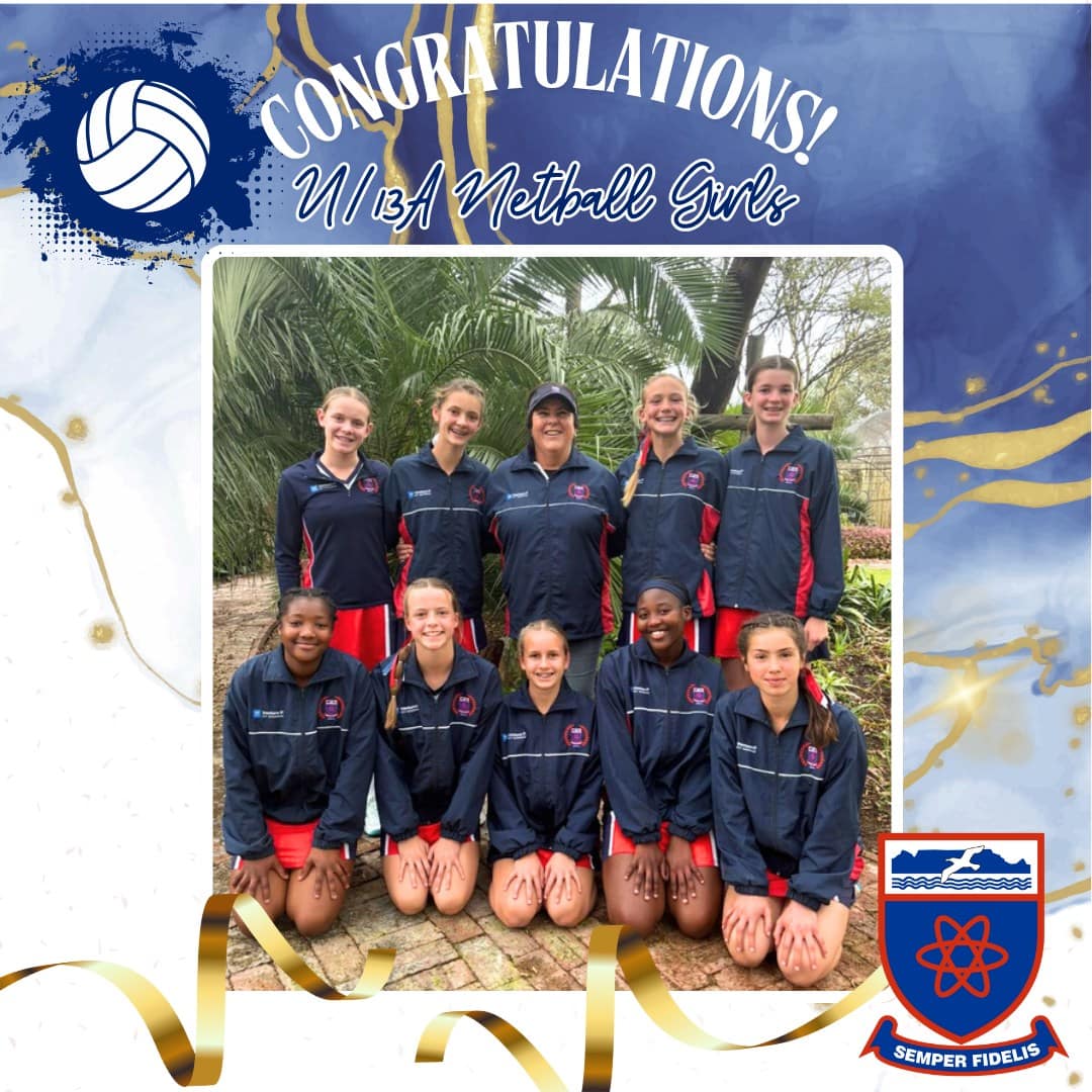 Van Riebeeckstrand Primary School u.13A Netball team perform at the ...