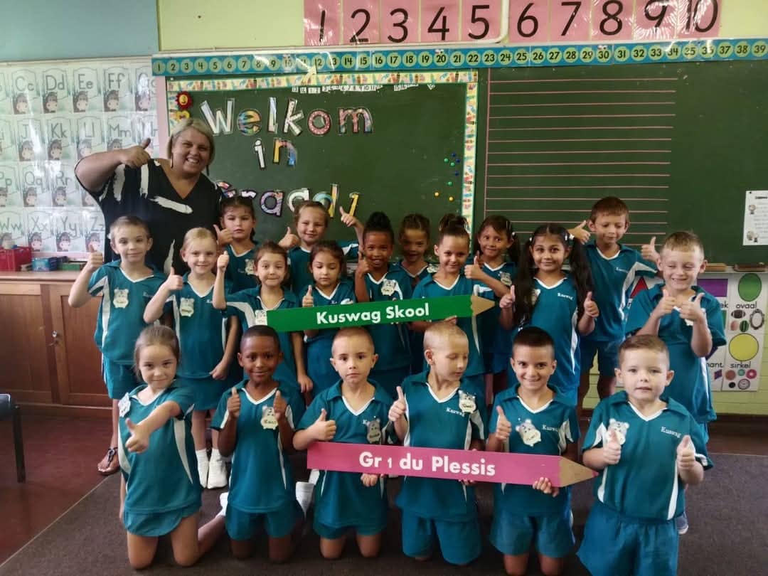 Gr 1's first day at Kuswag Skool - AWSUM School News