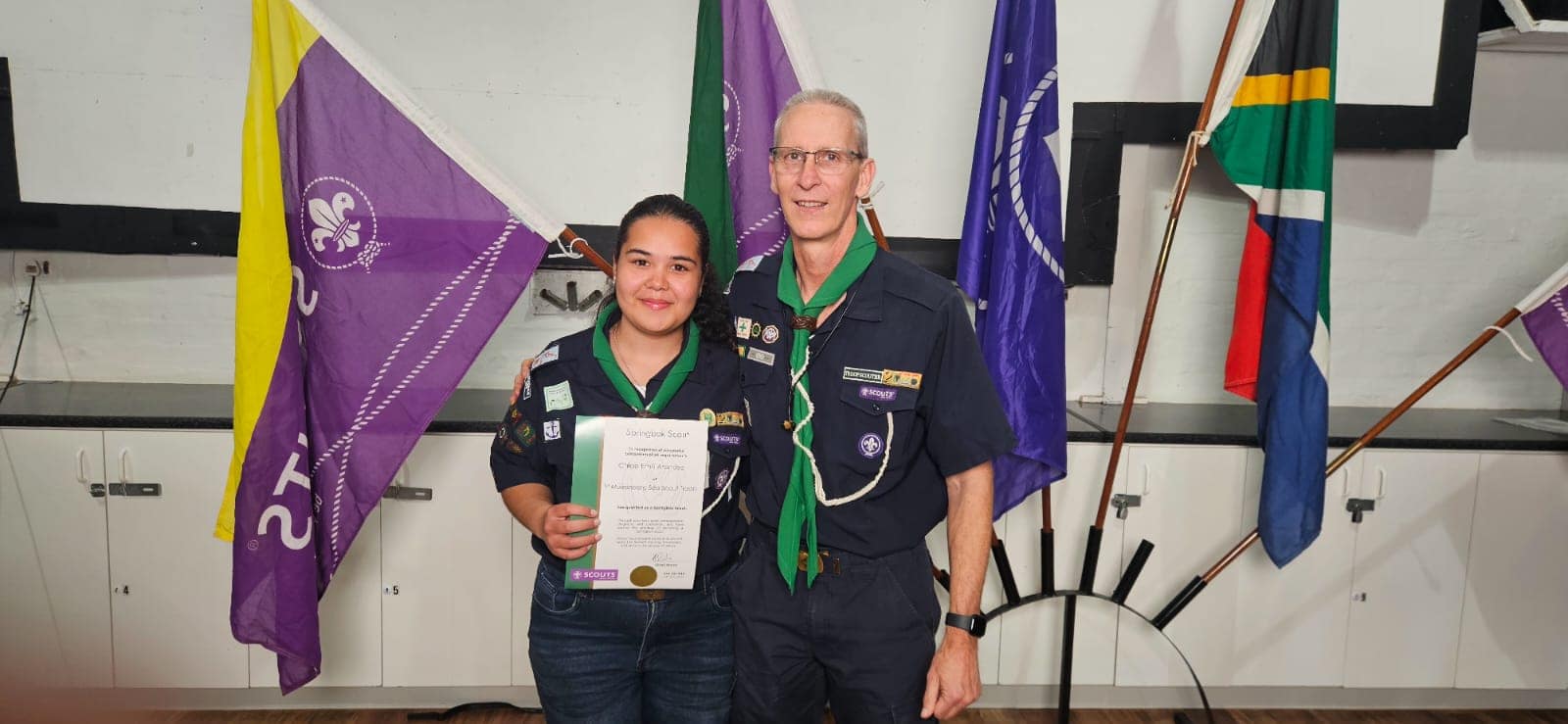 Norman Henshilwood High are proud of their Springbok Scout leader ...