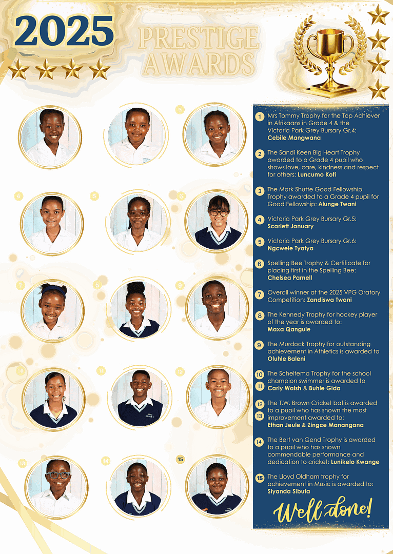 Prestige awards for Victoria Park Grey Primary School achievers - AWSUM ...