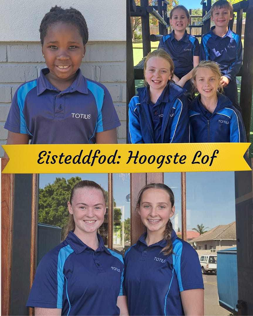 Laerskool Totius spog met Hoogste Lof vir hul Afrikaanse gedigte ...