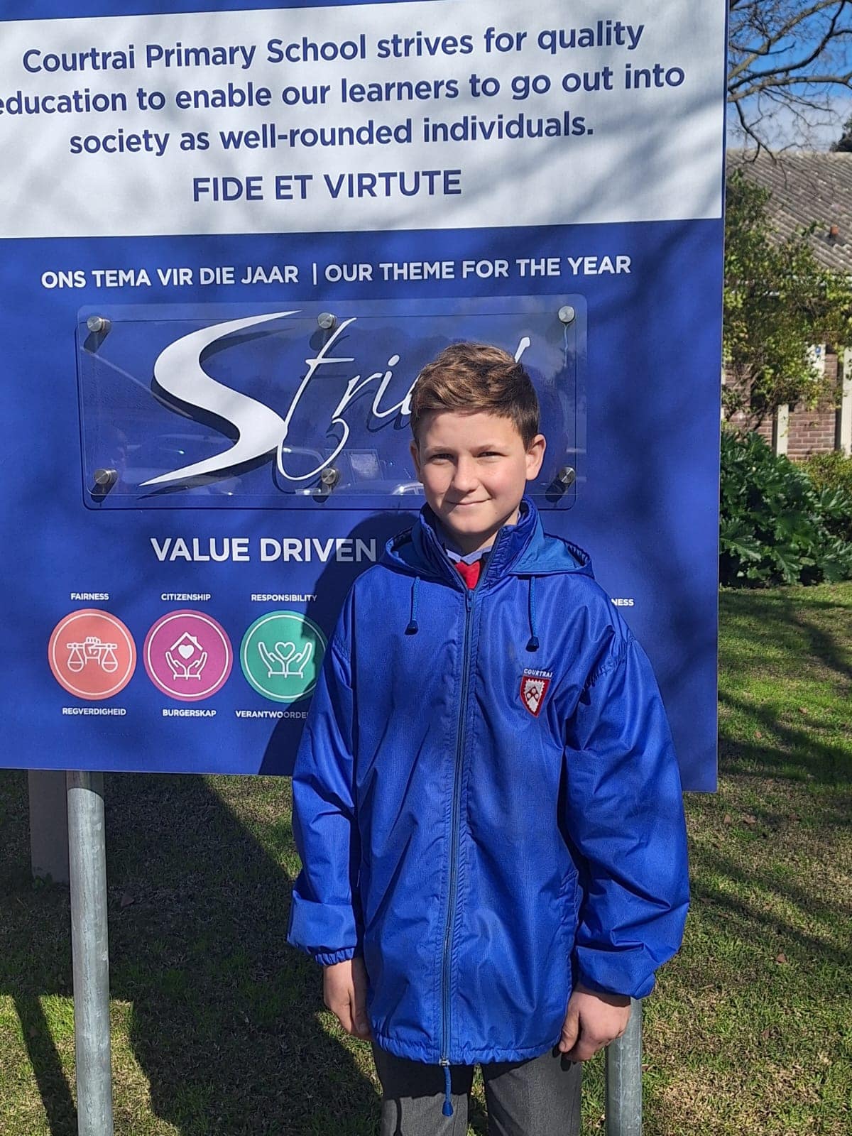 Laerskool Courtrai leerder neem aan die Nasionale Enduro Kampioenskappe ...