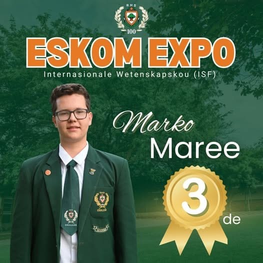 HS Rustenburg leerder neem deel aan die Eskom Expo Internasionale ...
