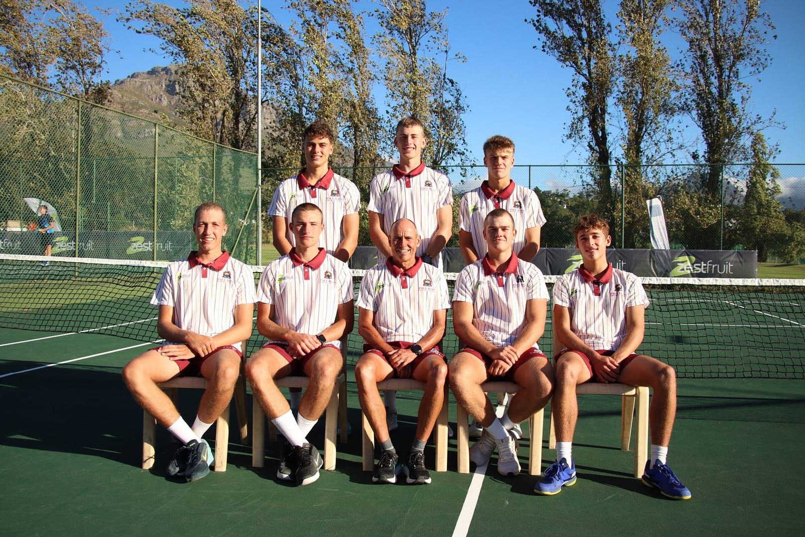 Paul Roos 1ste tennisspan wen die Zest Fruit Gerrie Berner ...
