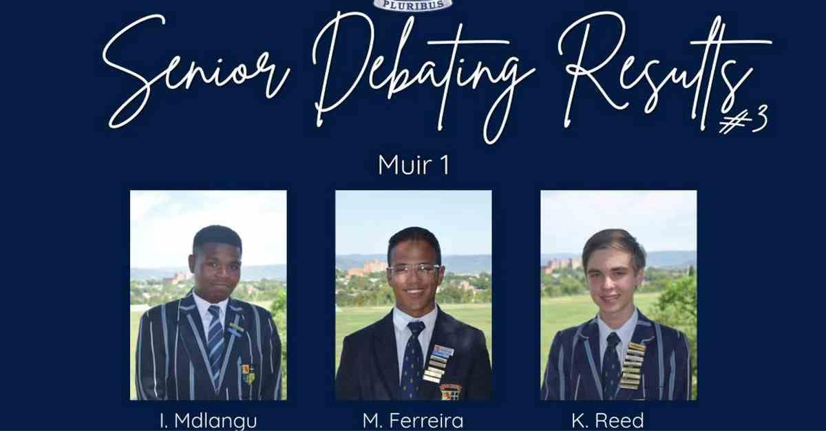 Muir College senior debating results - AWSUM School News