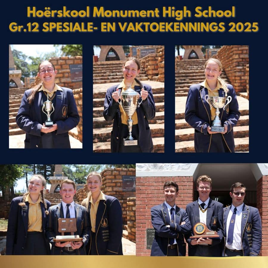 Hoërskool Monument Prysuitdeling 2025 - AWSUM School News