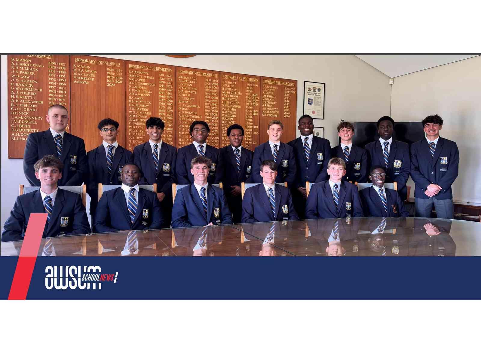 Rondebosch Boys’ High School new Executive Council - AWSUM School News