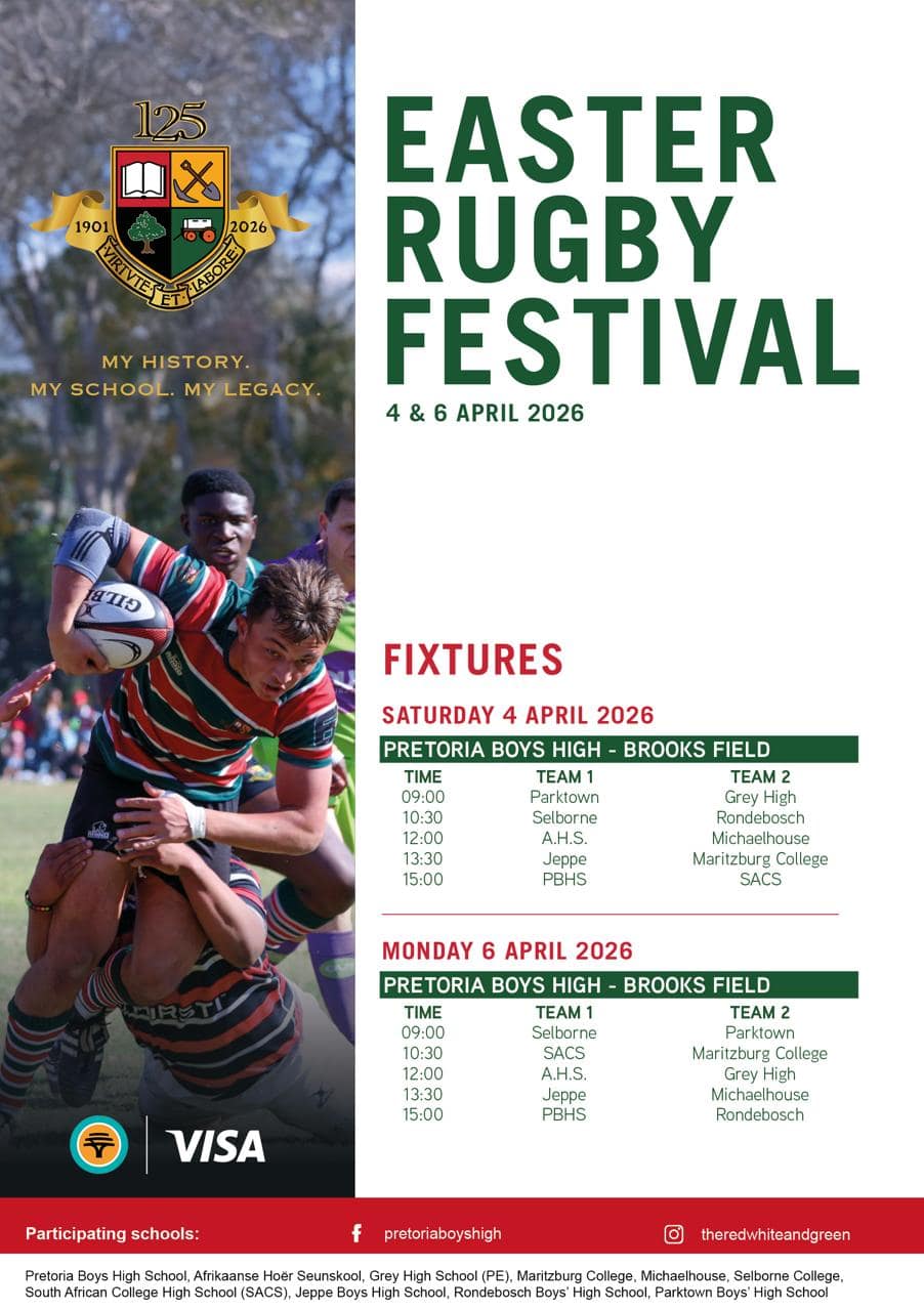 Pretoria Boys High School Celebrates 125 Years with the Easter Rugby ...